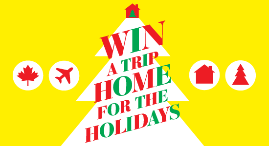 CONTEST: Win a trip Home for the Holidays! | Mogo
